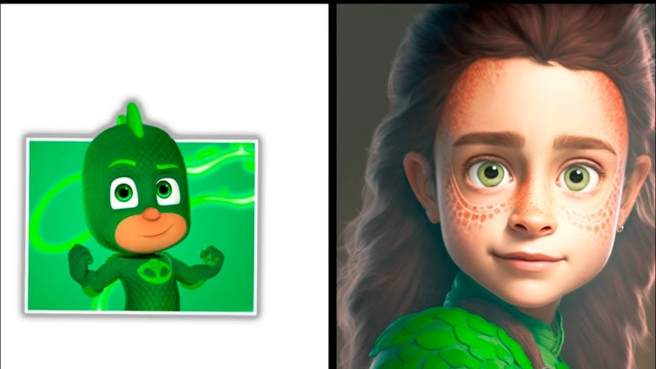 PJ mask characters gender swap - YouTube
