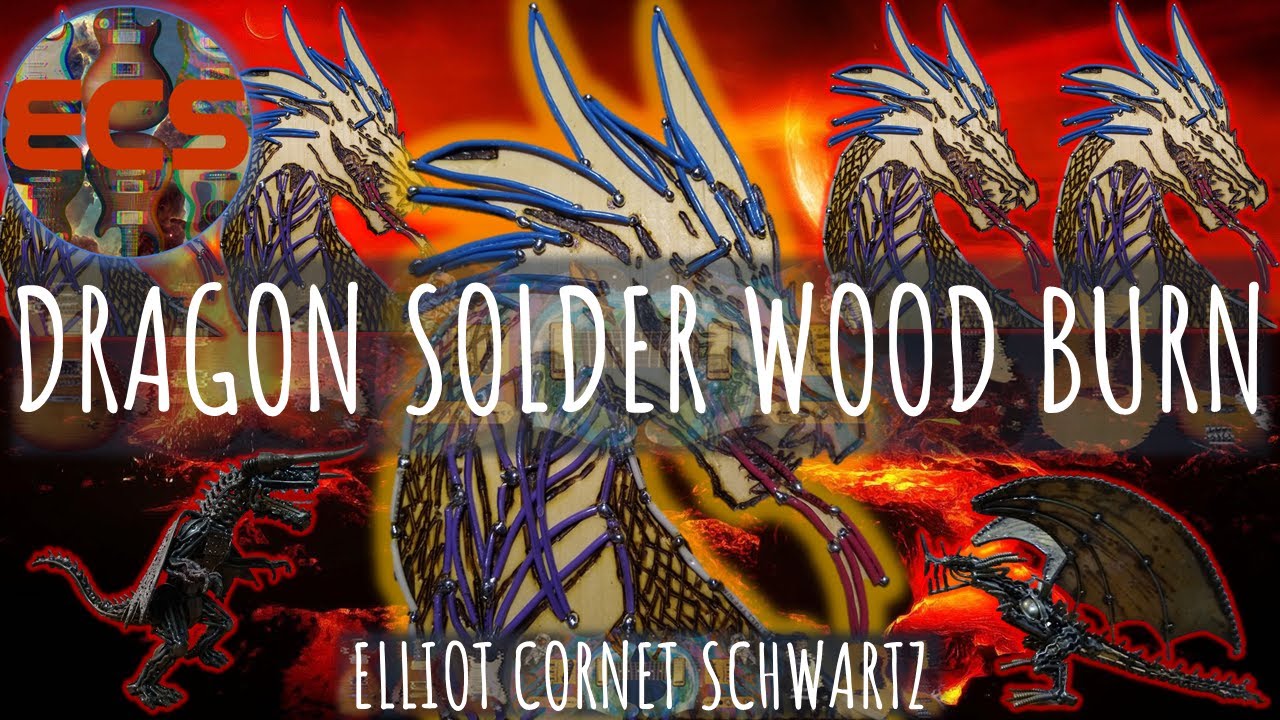 Dragon - Wood Burning And Soldering Art - Timelapse - YouTube
