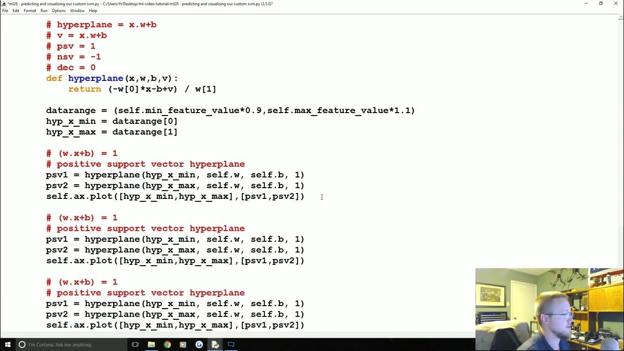 28 Completing Svm From Scratch Practical Machine Learning Tutorial With Python P 28 Red Manc