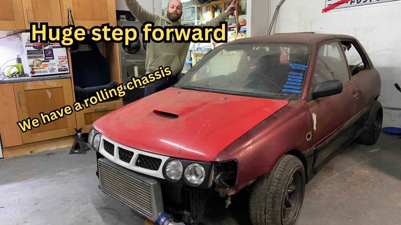 After 2+ years on axel stands, the turbo starlet is on the ground and ...