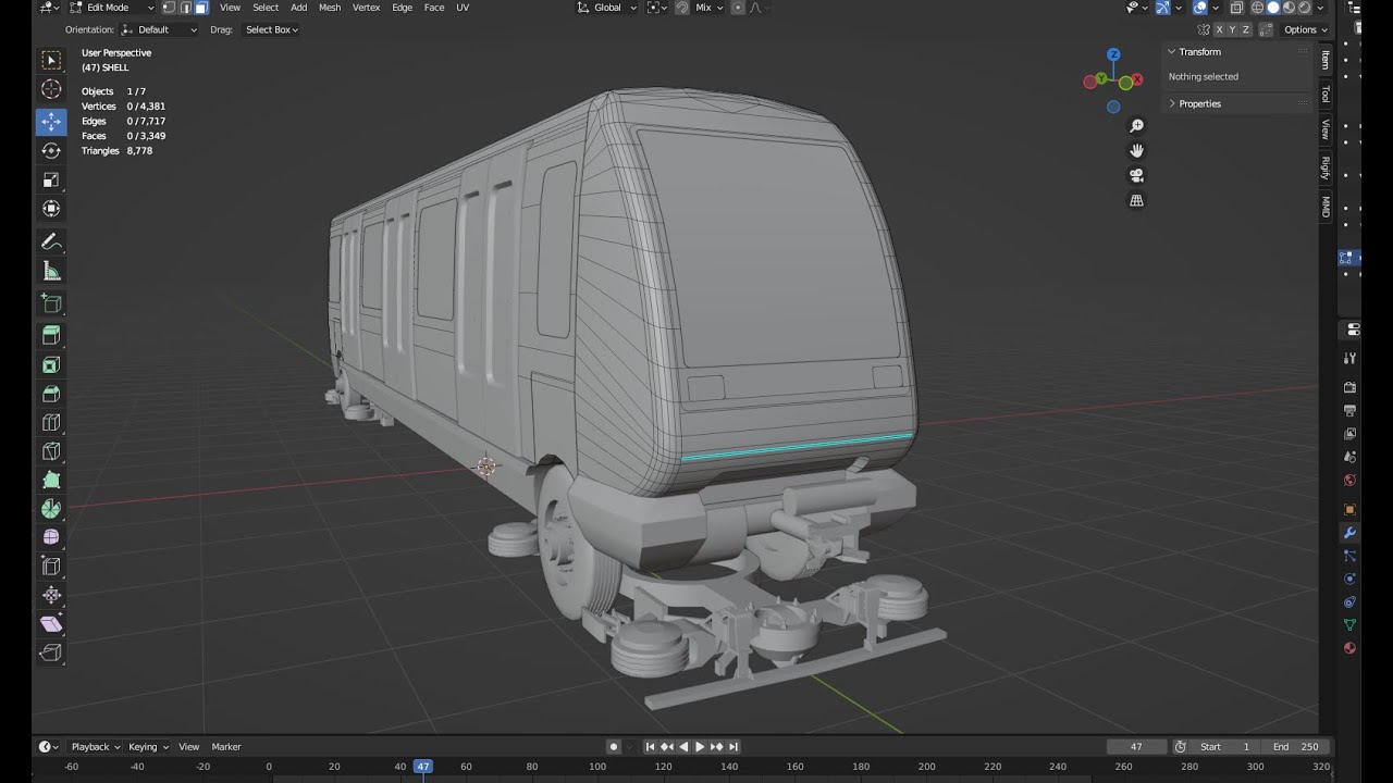 Aperçu - Projet de modélisation d'un VAL 208 en 3D - YouTube