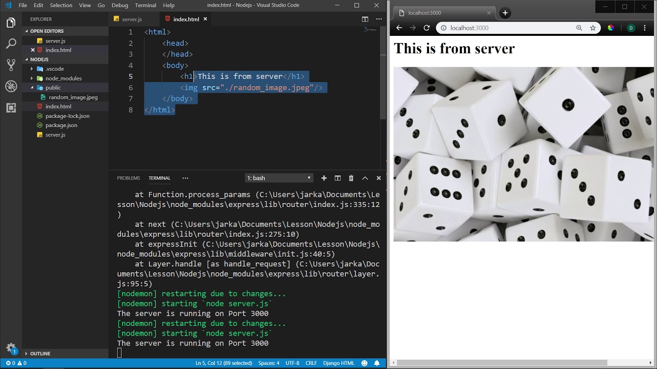 Nodejs 4강 Middleware 란 Static 파일csshtmljavascript 불러오기 Youtube 2559