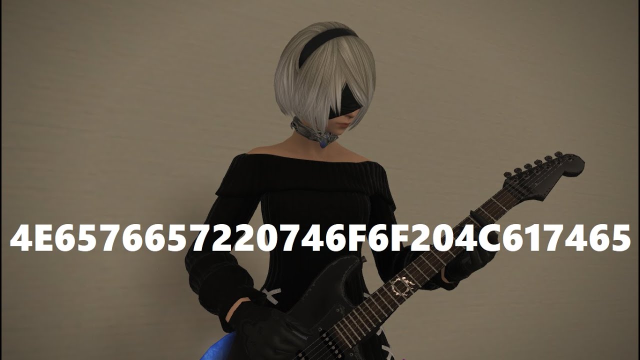 FFXIV - 2B Playing Never Too Late - YouTube