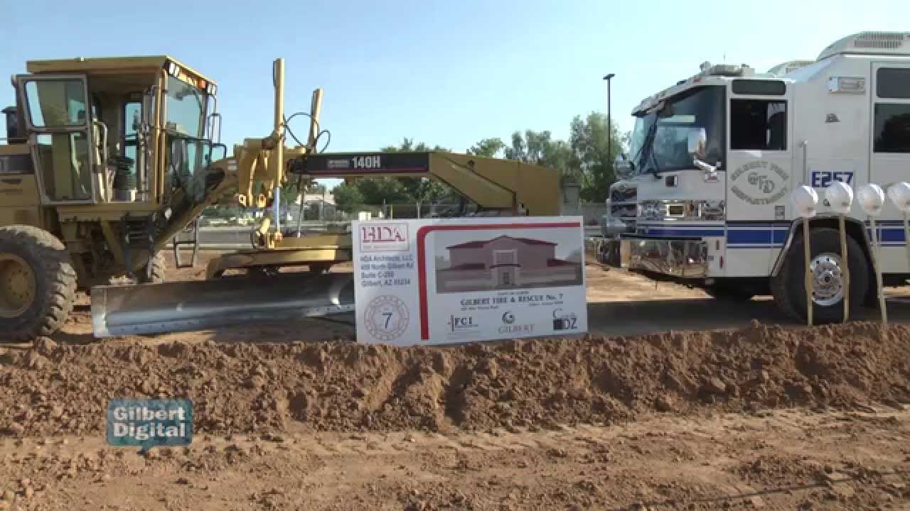 Gilbert Breaks Ground on New Fire Station Location - YouTube