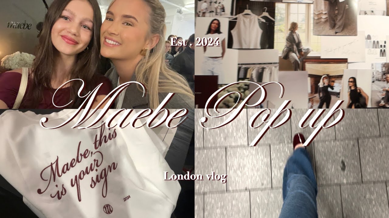 Maebe Pop up 🤍🍒 London vlog - YouTube