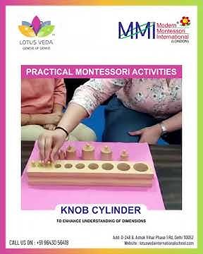 Knobbed Cylinders | First visual sense lessons | Practical Montessori ...