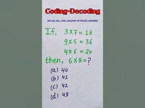 Coding decoding reasoning tricks | coding decoding reasoning tricks for ...