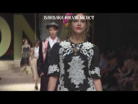 Barbara Palvin en el desfile de Dolce and Gabbana