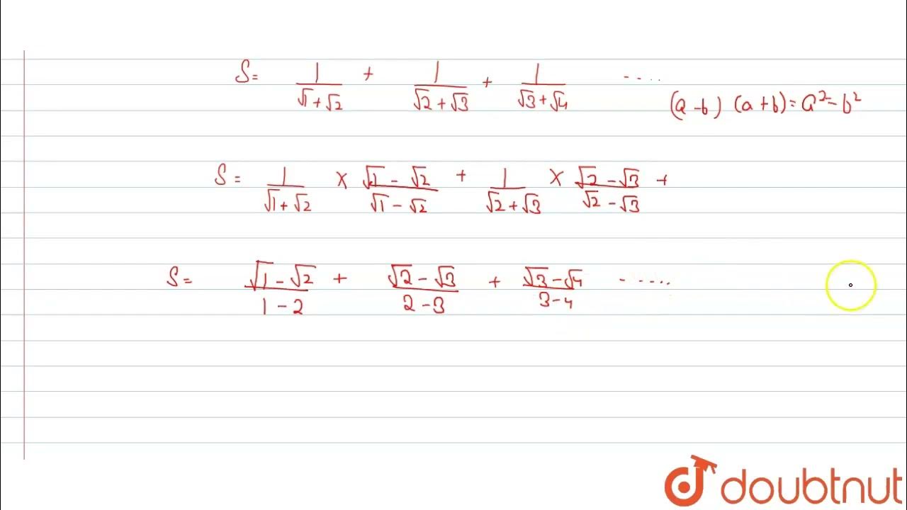 Find the sum (1)/(1+sqrt(2))+(1)/(sqrt(2)+sqrt(3))+(1)/(sqrt(3)+sqrt(4))+.......... upto 99 term ...