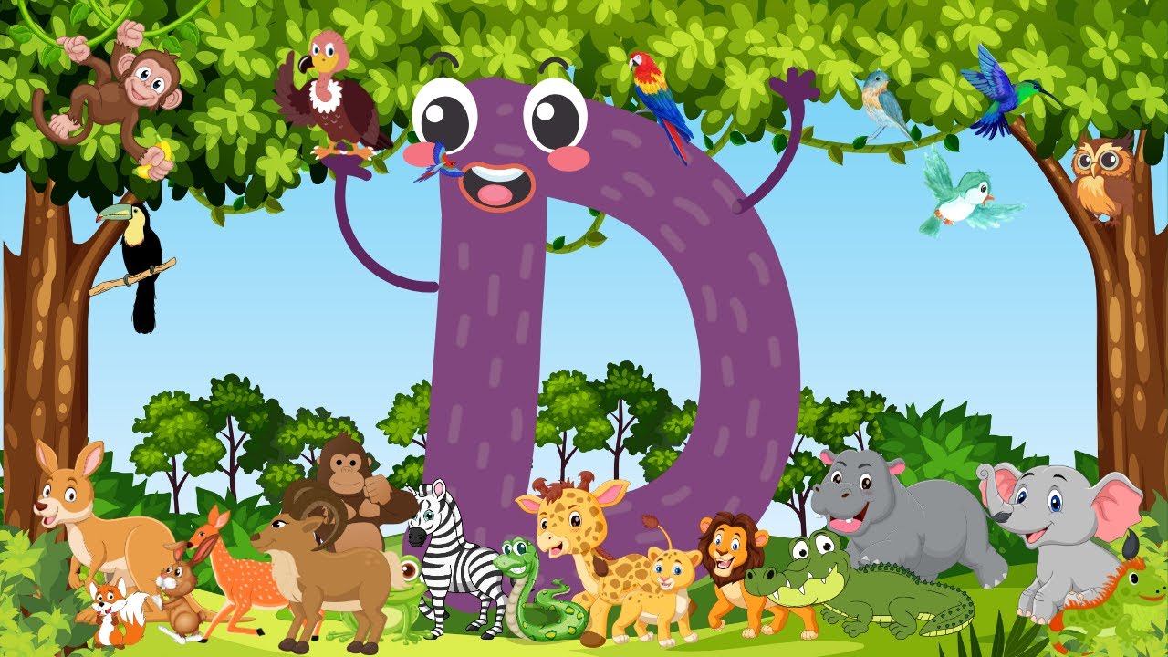 Aprendendo o som da Letra D com os Animais: Método Fônico - YouTube