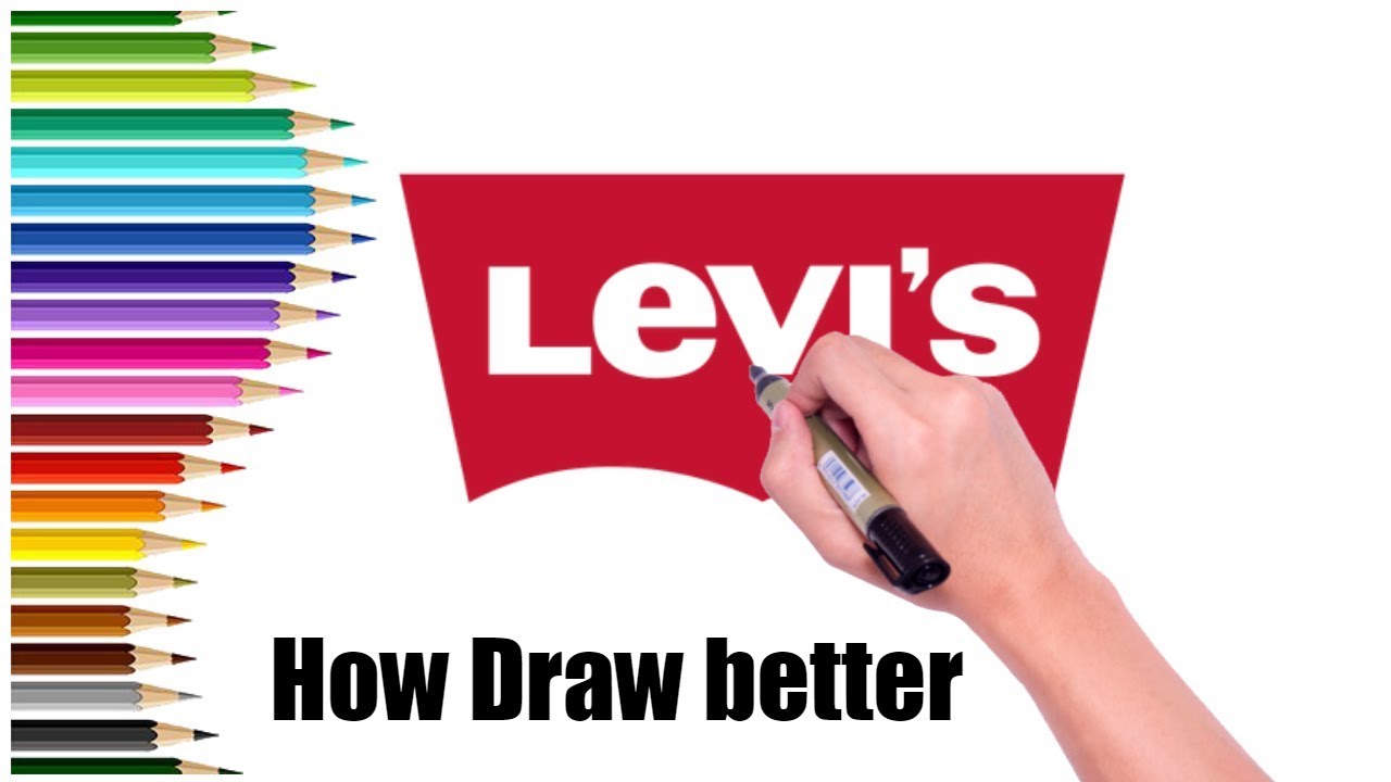 How to draw Levi's logo step by step | levis | how to draw logo - YouTube
