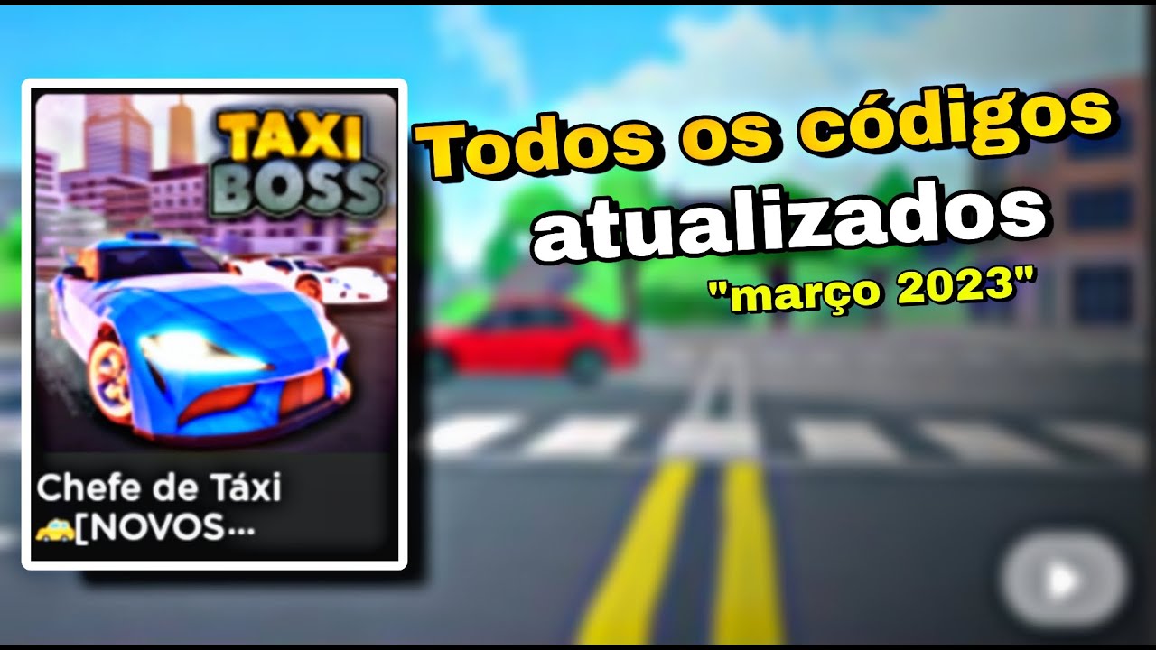 Roblox Taxi Boss Codes 2k23 ️ todos os códigos - YouTube