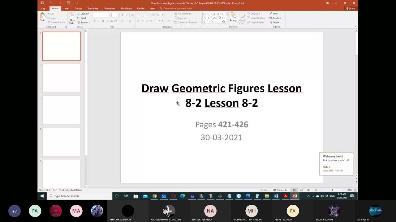 Draw Geometric Figures Lesson 8 2 Lesson 8 2 Pages 421 426 30 03 2021 ...