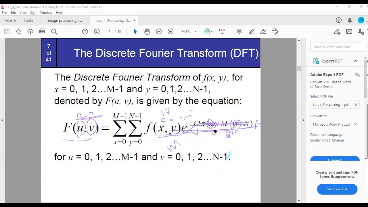 fft frequency domain