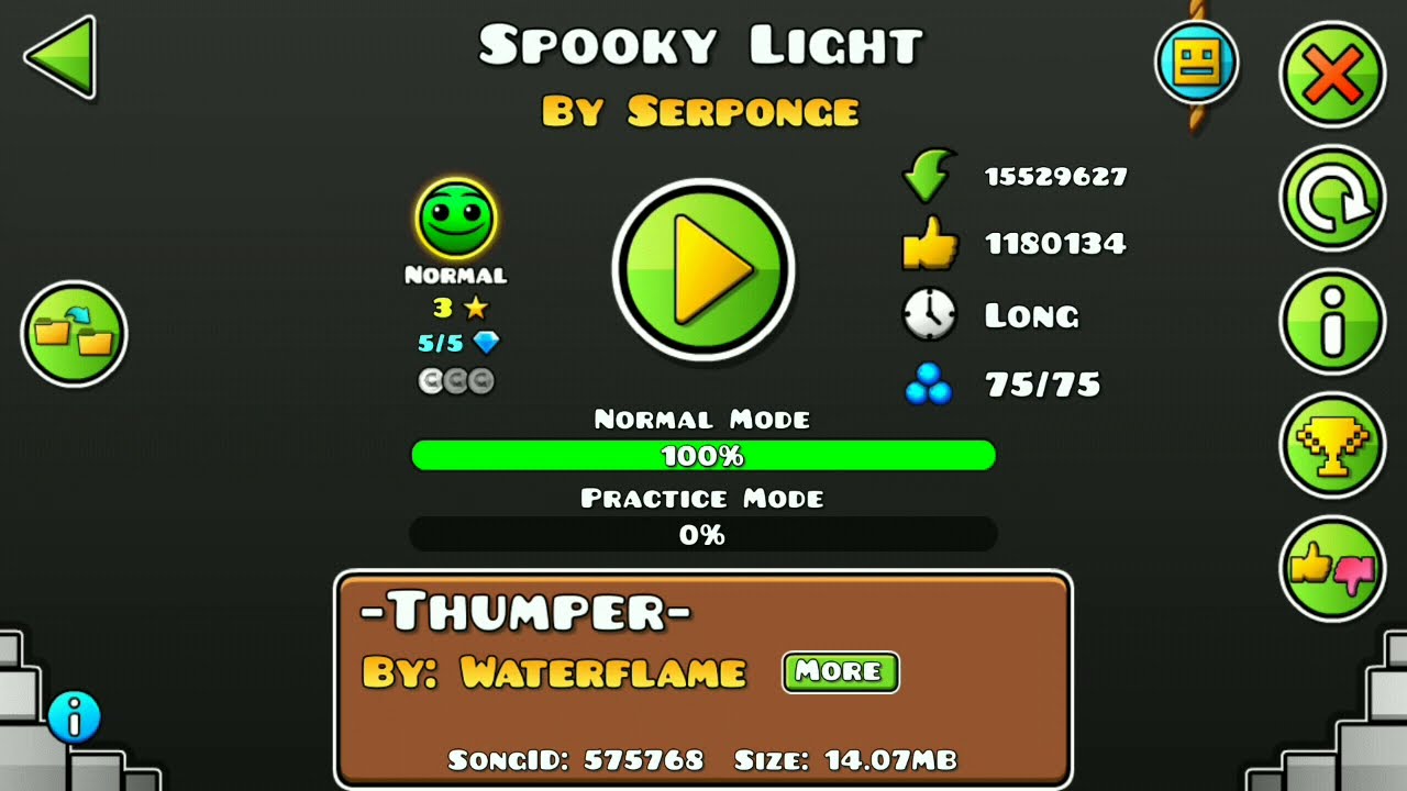 Geometry Dash Spooky Light and Ominous (Complete) - YouTube