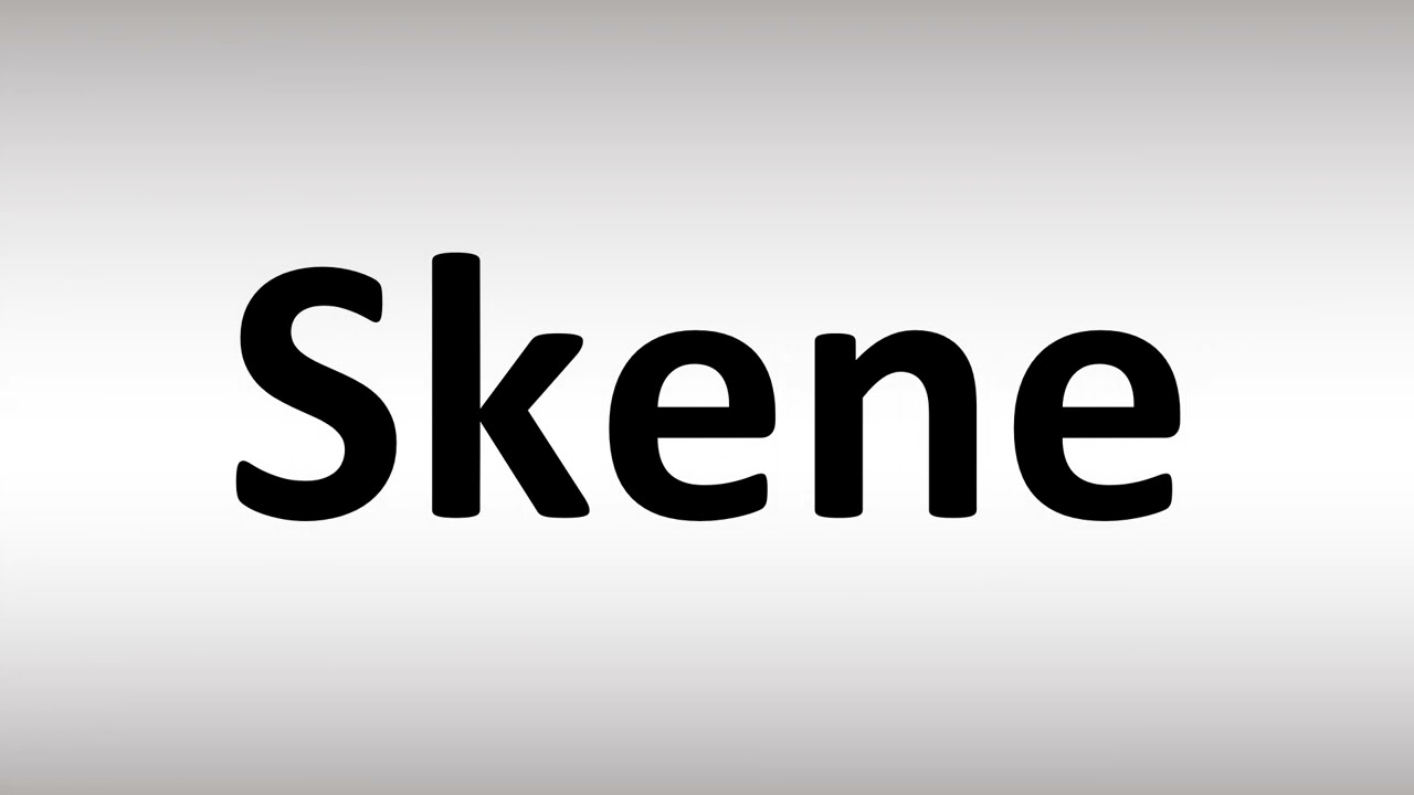How to Pronounce Skene - YouTube