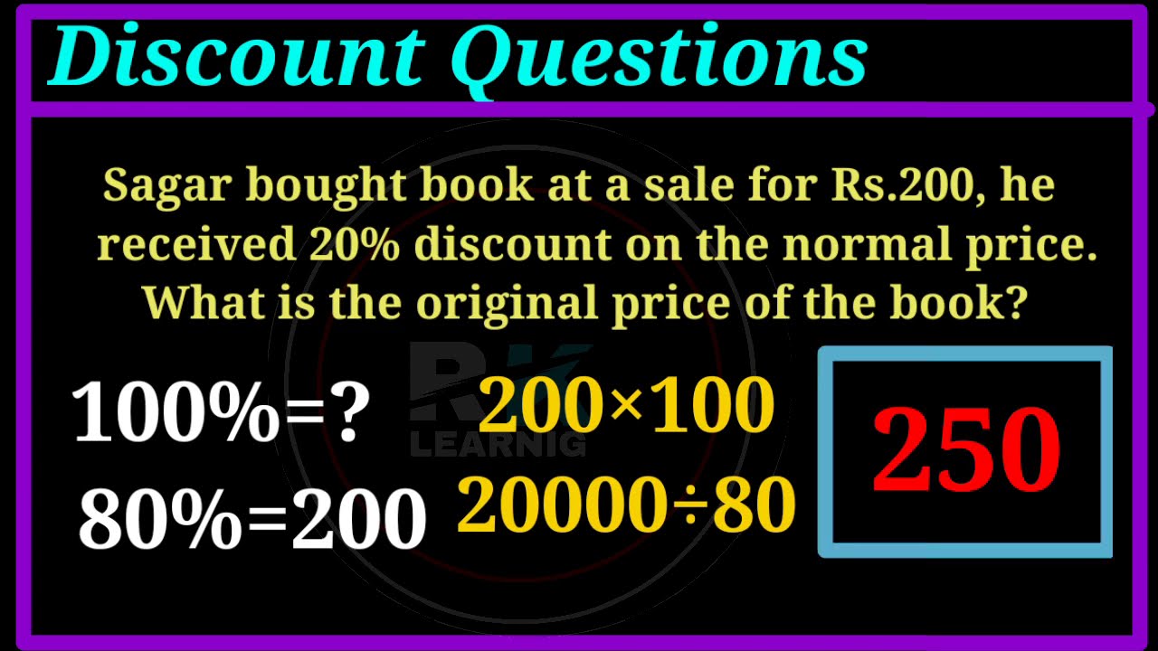 Discount Questions With Solutions Discount Questions Tricks Discount Questions With Solutions Discount Questions Tricks