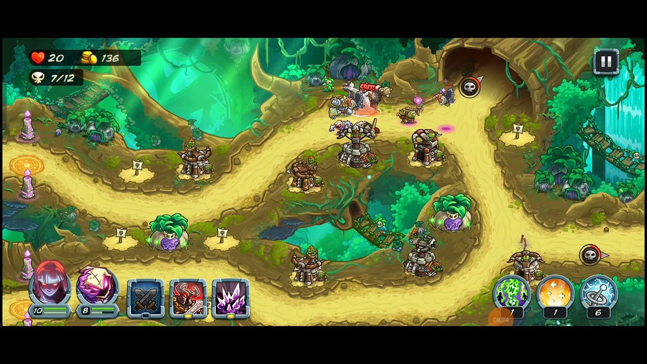Kingdom Rush Alliance (Ballista Outpost only) Emerald Treetops - YouTube