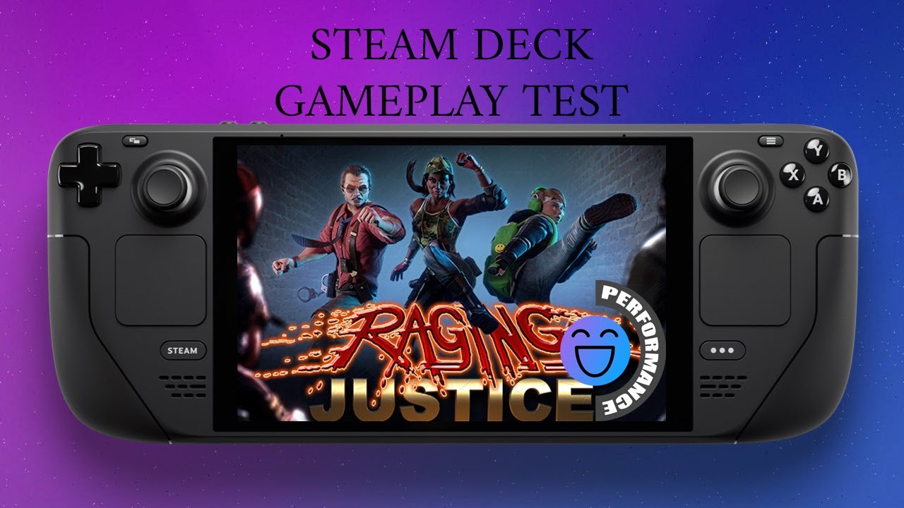 Raging Justice Steam Deck Gameplay Test STEAM OS Streets Of Rage Style ...