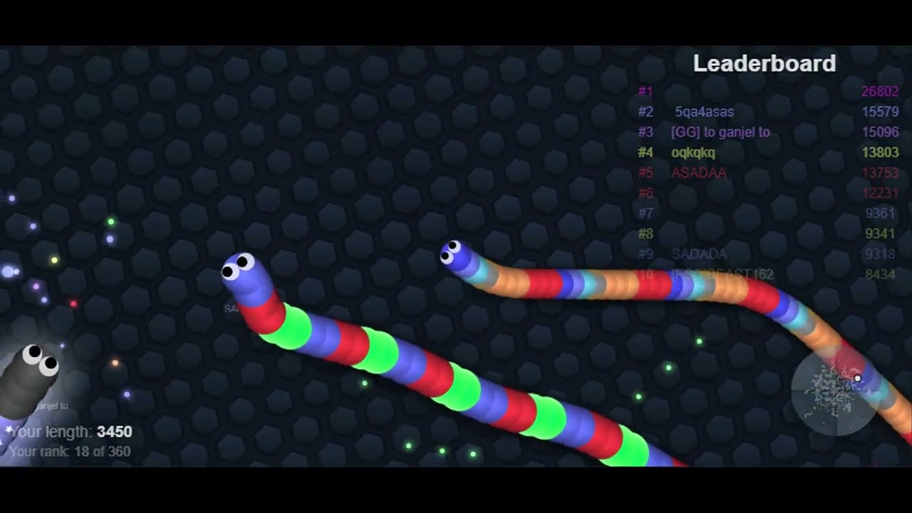 This will help you to know the open areas and crowded areas for efficient movement | Slither.io ...