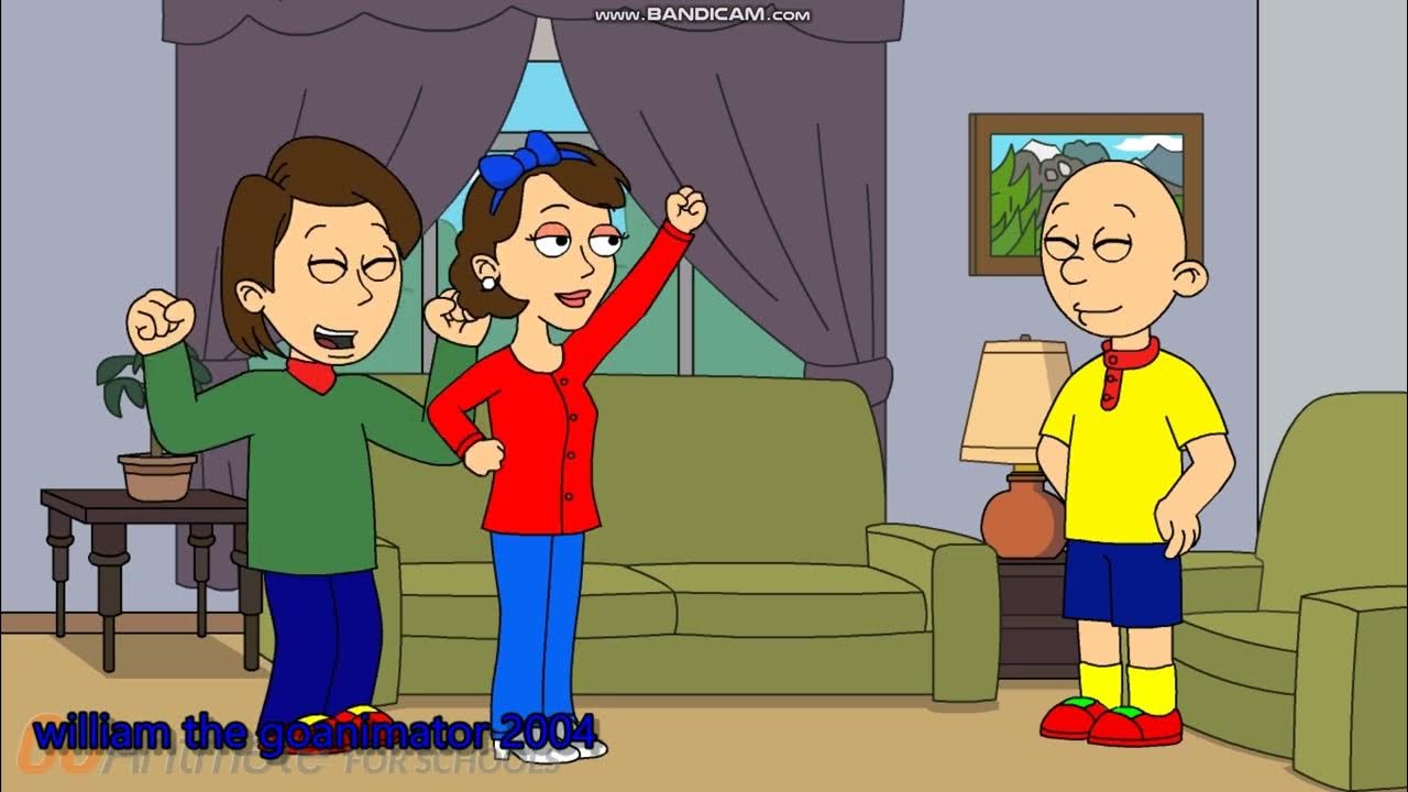 caillou gets ungrounded for the 1st time - YouTube