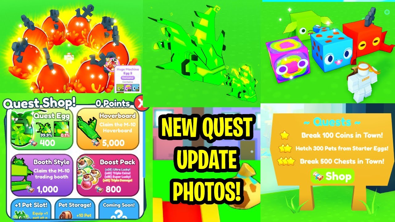 NEW Quest Update Photos (Pet Simulator X) - YouTube
