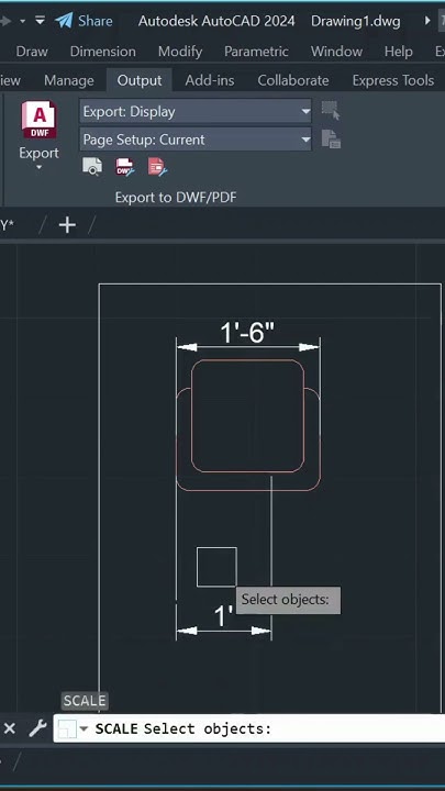 Scale command Autocad :Adjust Object Scale & Size in AutoCAD" #autocadsoftware #autocadshorts ...