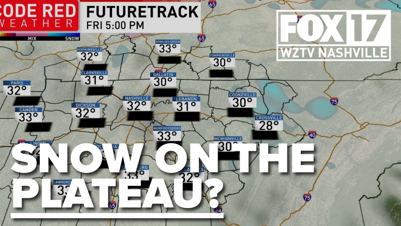 CODE RED WEATHER: Snow possibilities on the plateau, below-freezing ...