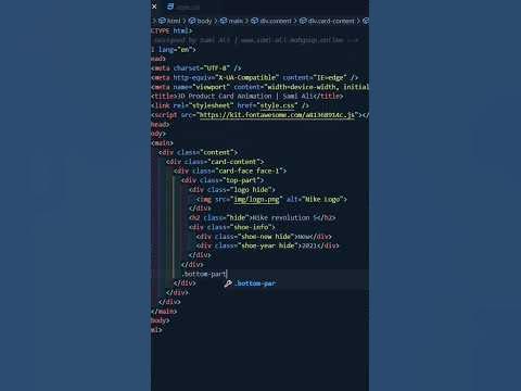 3D product card animation pure css shorts #shorts #viral #trending - YouTube