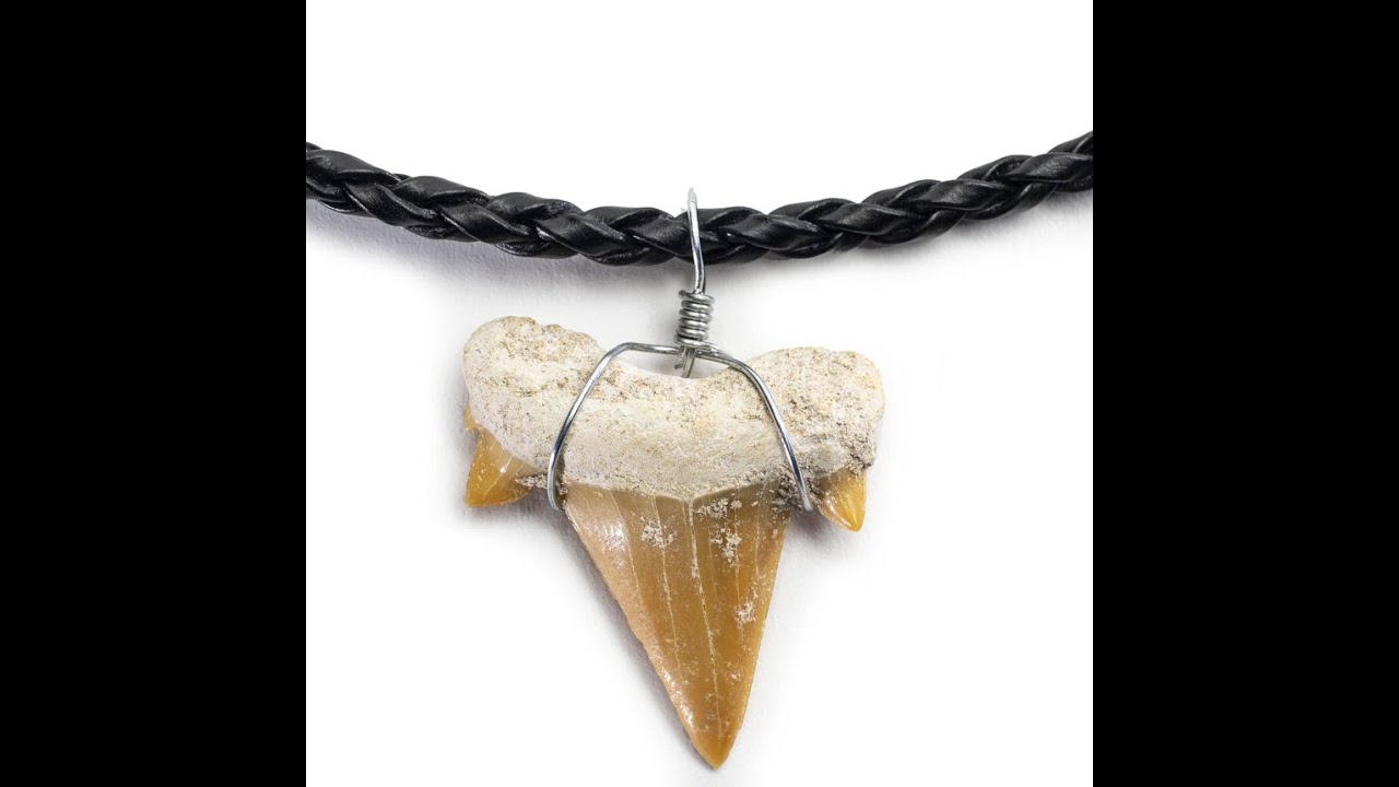 Making a shark tooth necklace - YouTube
