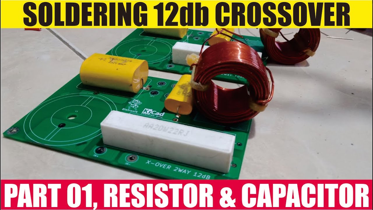 Soldering 12db Passive Crossover - YouTube