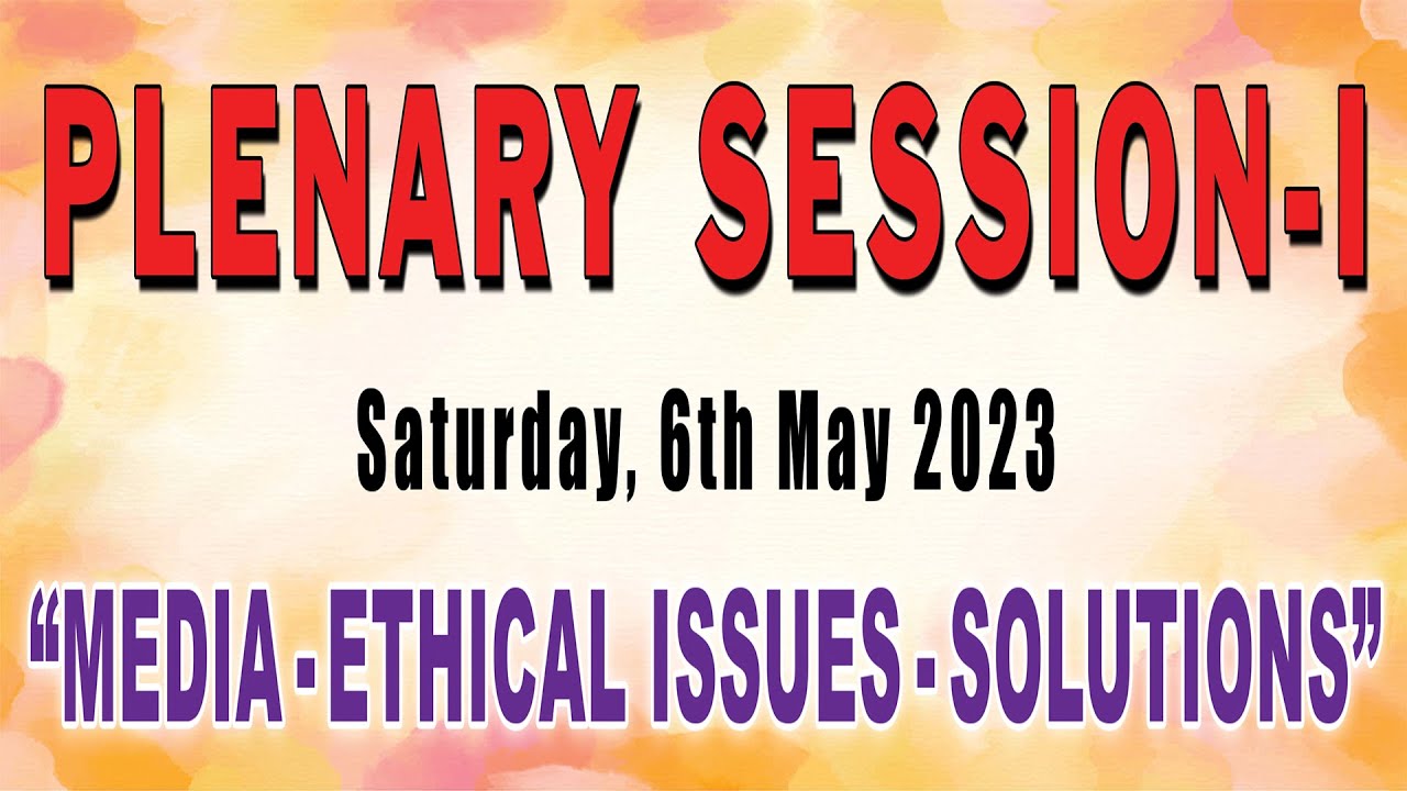 Live: Plenary Session-I & Insight Session-1 | Media Wing conference ...