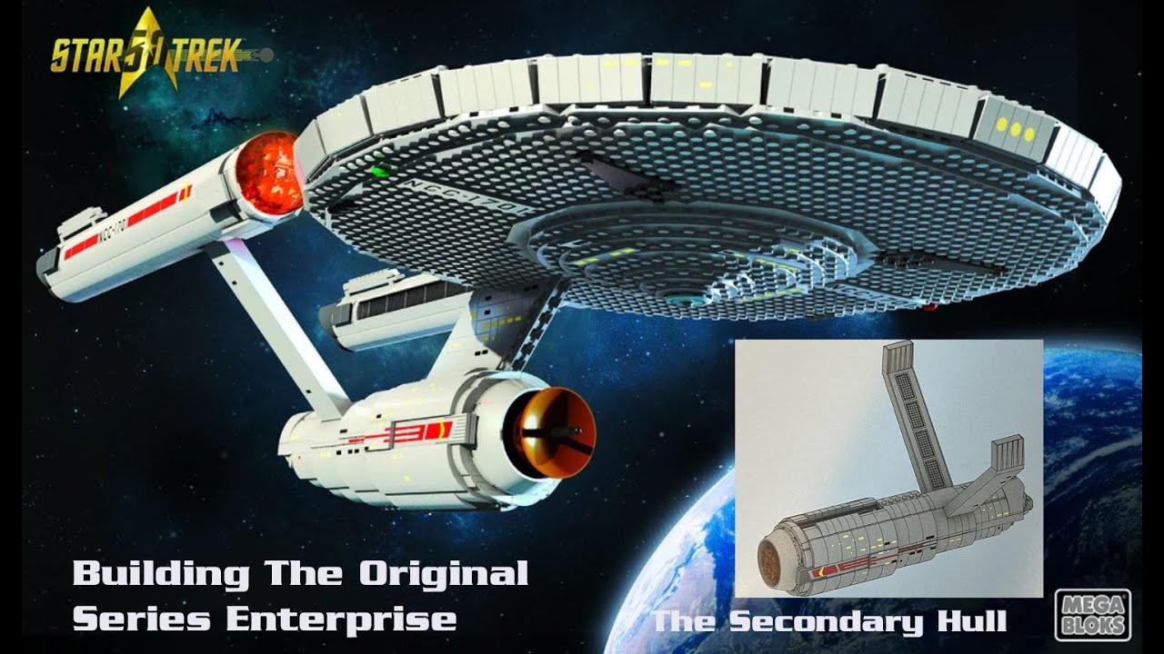 Building The Mega Bloks TOS Enterprise Pt 12 Engineering/Secondary Hull ...