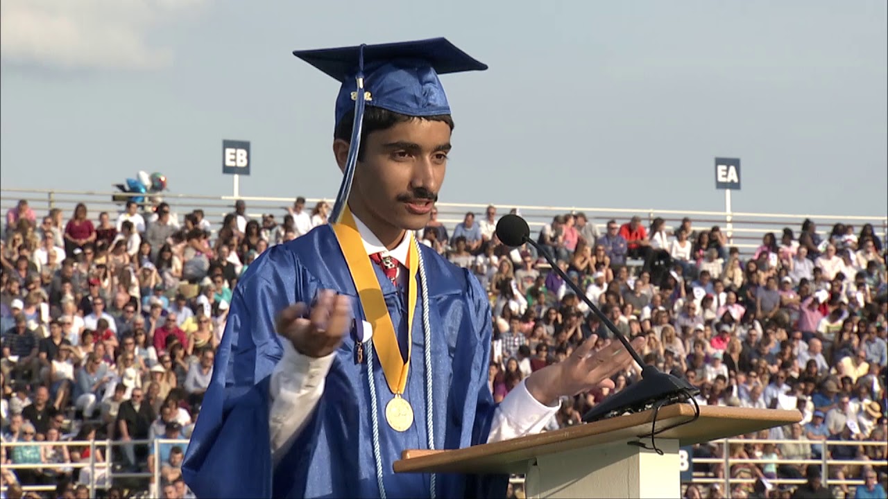 NPHS Class of 2018 Commencement: Anoop Bhat, Salutatorian - YouTube