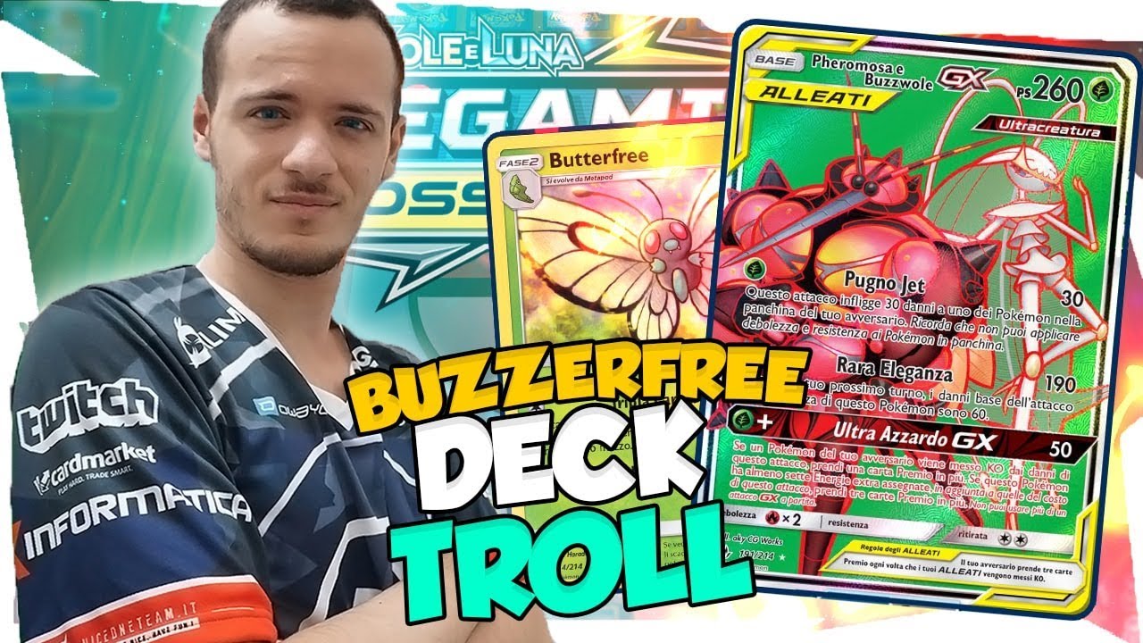 BUZZERFREE| DECK PHEROMOSA BUZZWOLE GX BUTTERFREE| Mazzo Pokemon Legami ...