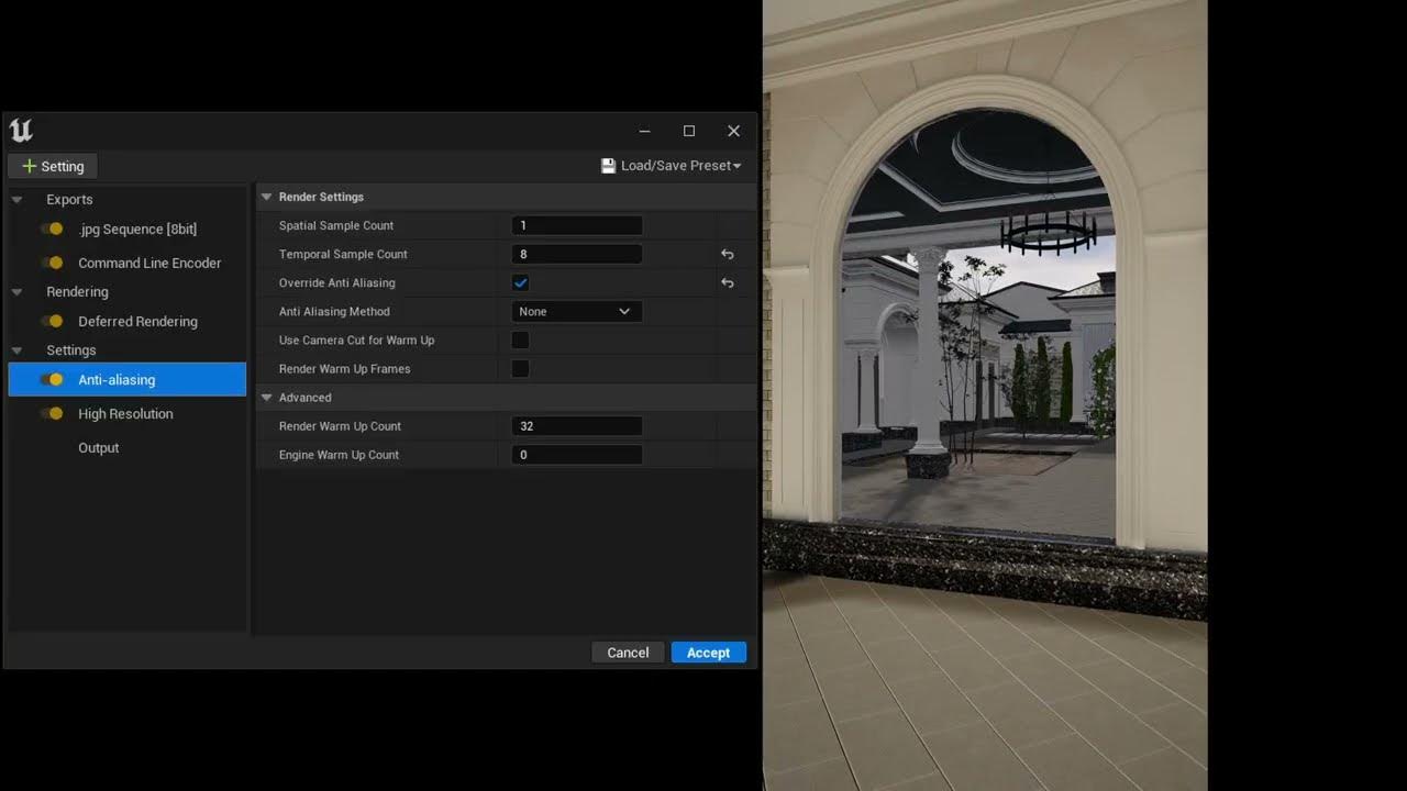 Unreal Engine anti aliasing - YouTube
