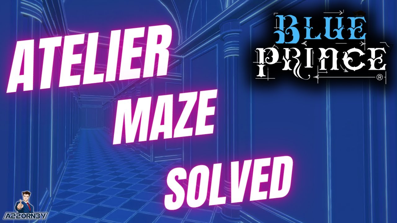 Blue Prince: Atelier Blueprints Maze Puzzle Solution - YouTube