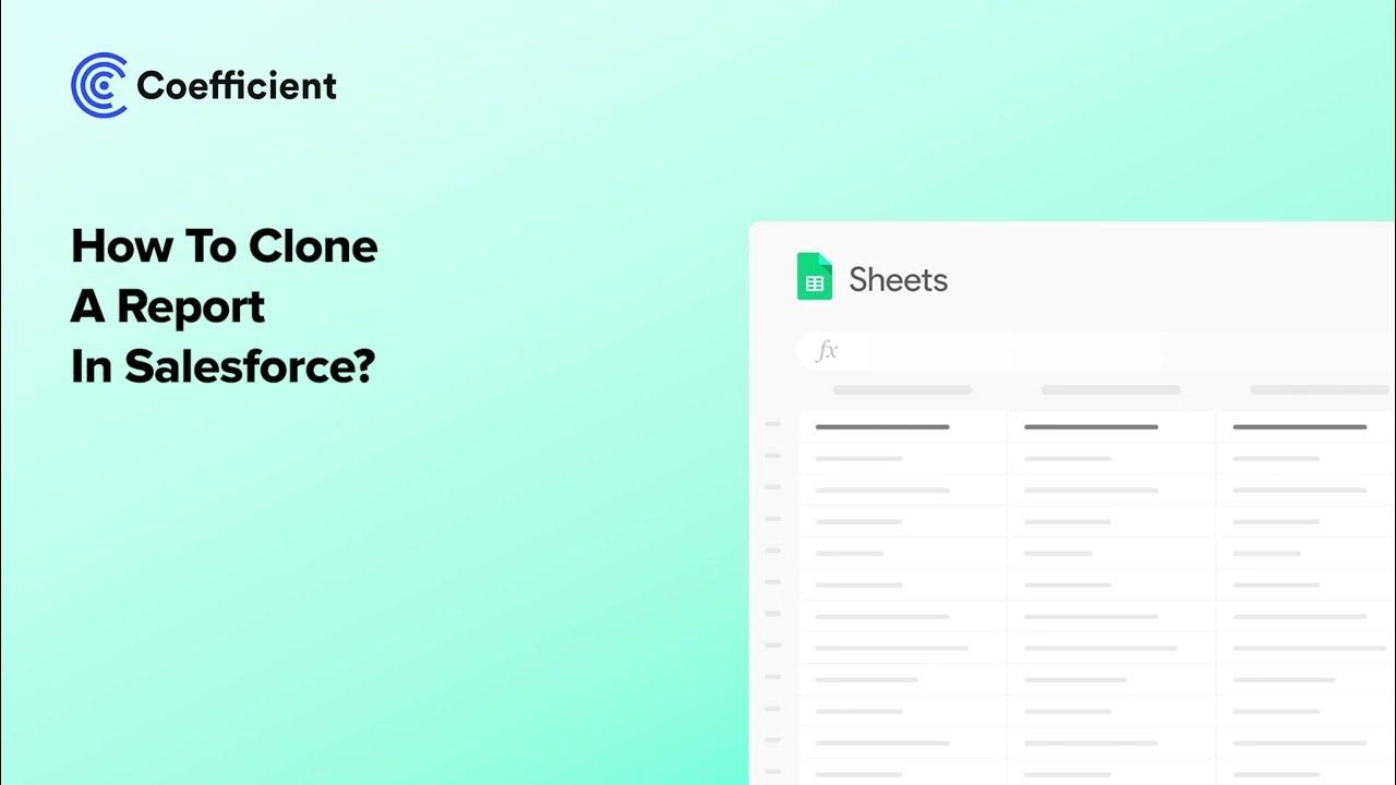 How to Clone a Report in Salesforce - YouTube