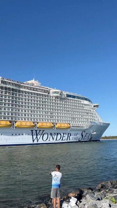 Wonder of the Seas sailing away from Port Canaveral! #shorts # ...