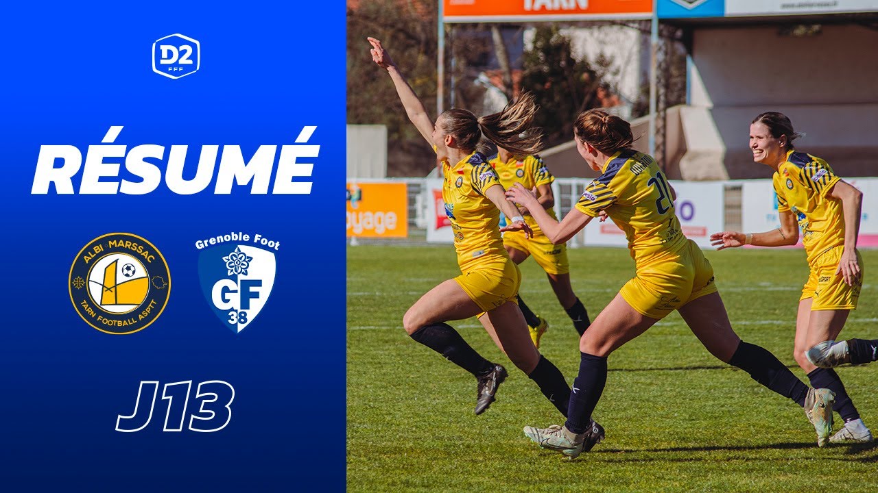 ALBI MARSSAC - GRENOBLE FOOT 38 (1 - 0) / D2 FÉMININE 2022-2023 - YouTube