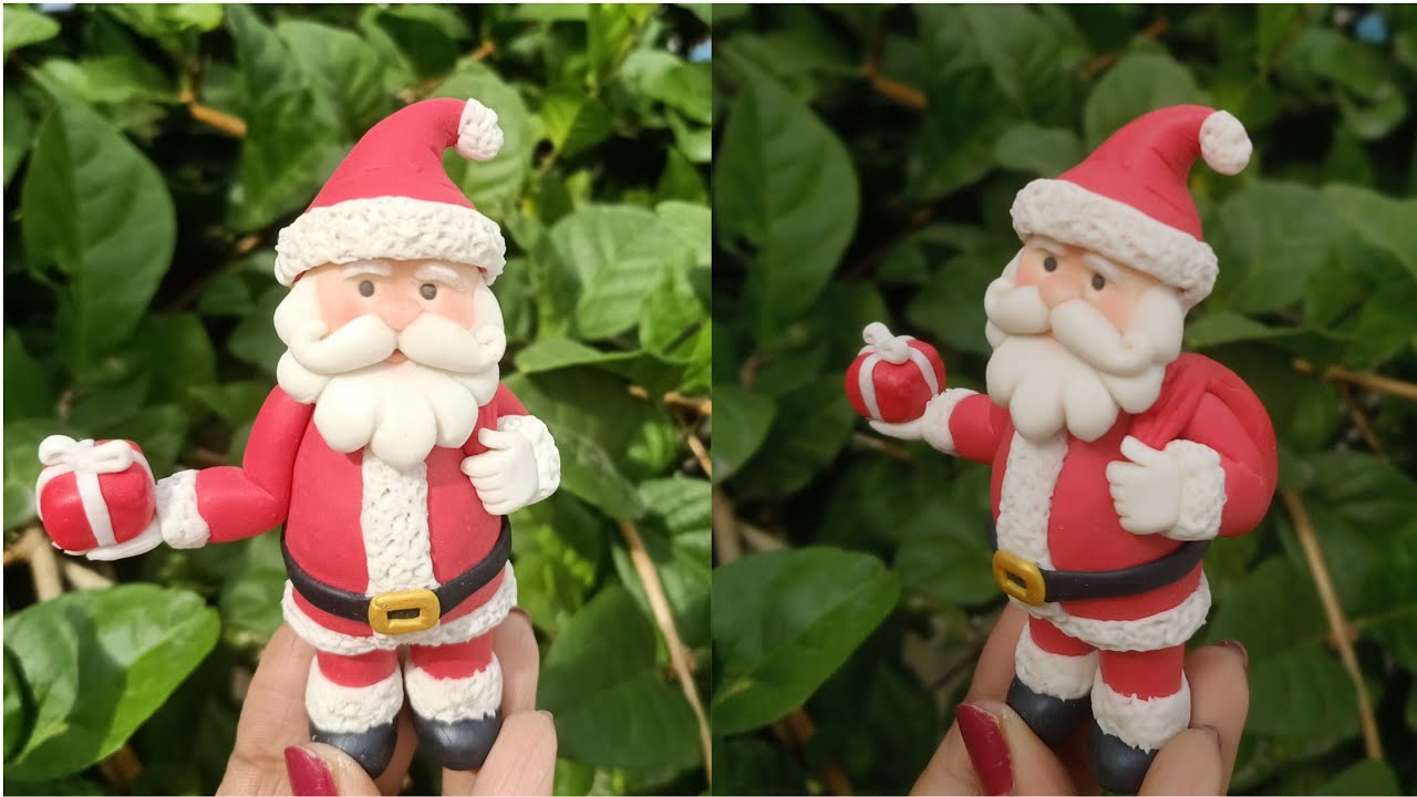 How to make Santa Claus with Clay | DIY Santa Claus | Christmas ...