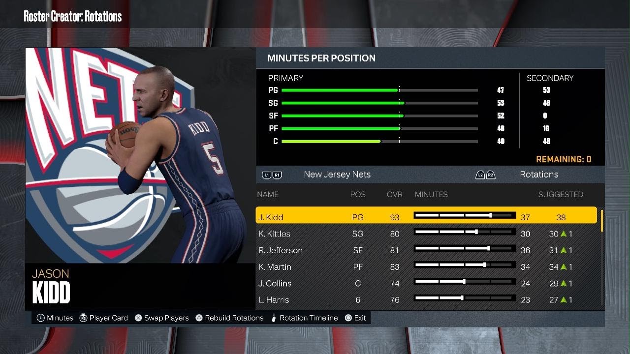 NBA 2K23: New Jersey Nets 2002-03 classic team (PS5) - YouTube