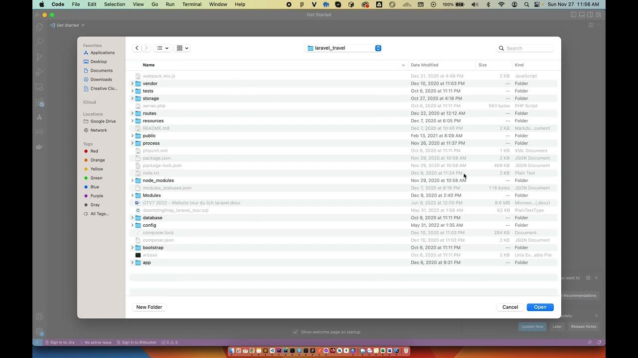 Đồ án - Cách run code laravel trên visua studi code - 123code.net - YouTube