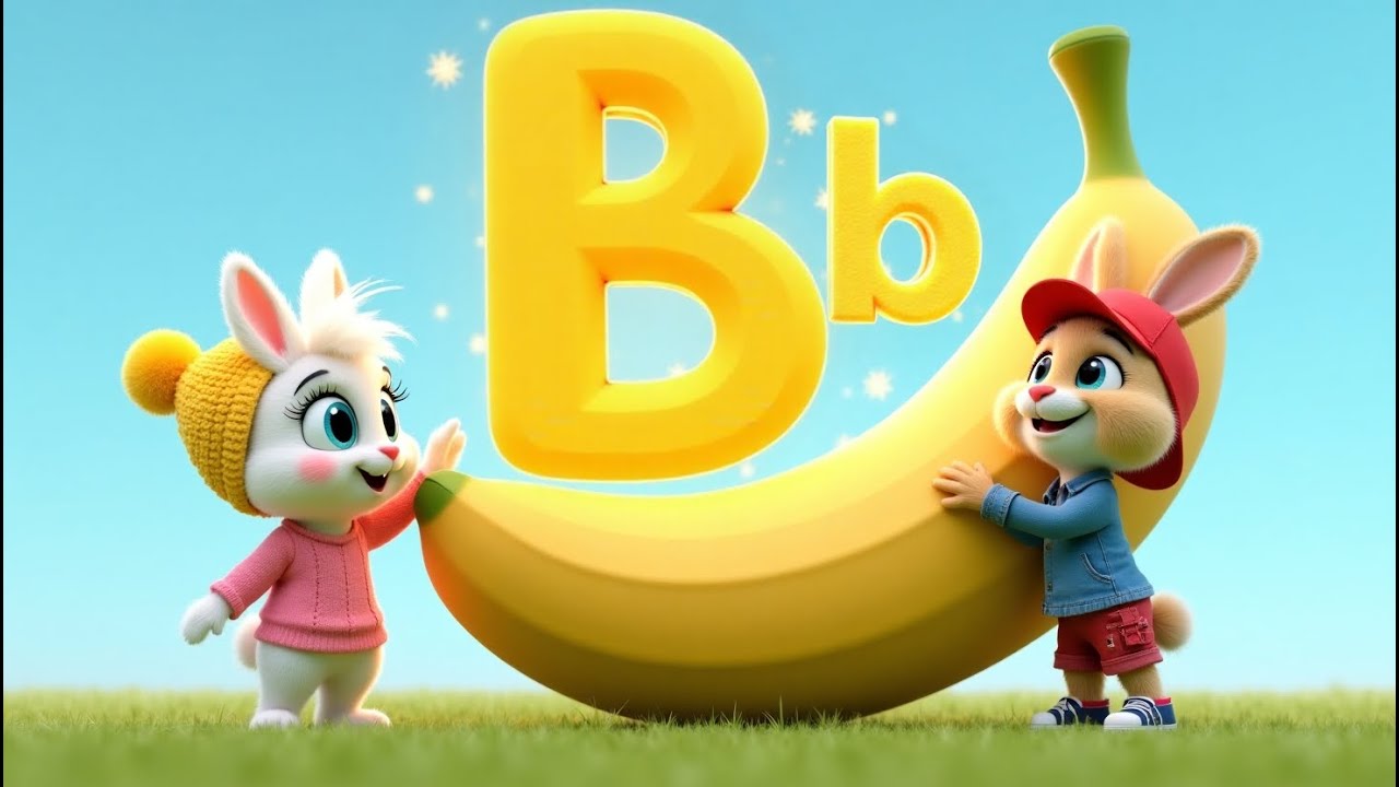 B is for Banana! 🍌 | Learn Phonics Letter B with Benny & Bunny! - YouTube