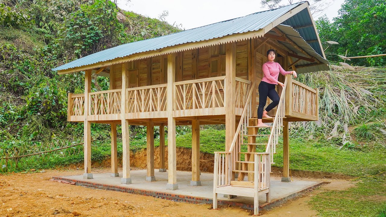 Make A Wooden Staircase For The House - Log Cabin Is Almost Finished ...