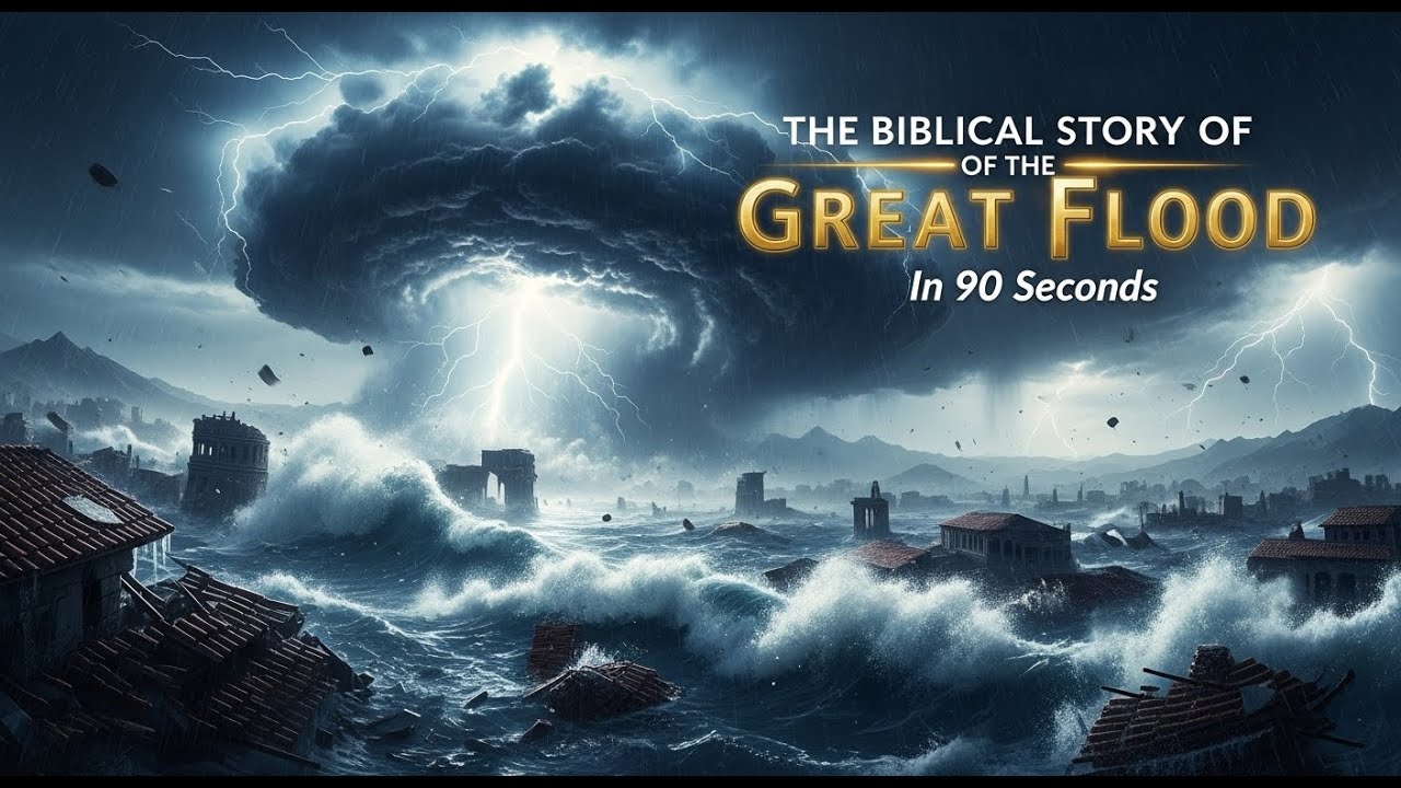 The Biblical Story of The Great Flood Destruction in 90 Seconds. - YouTube