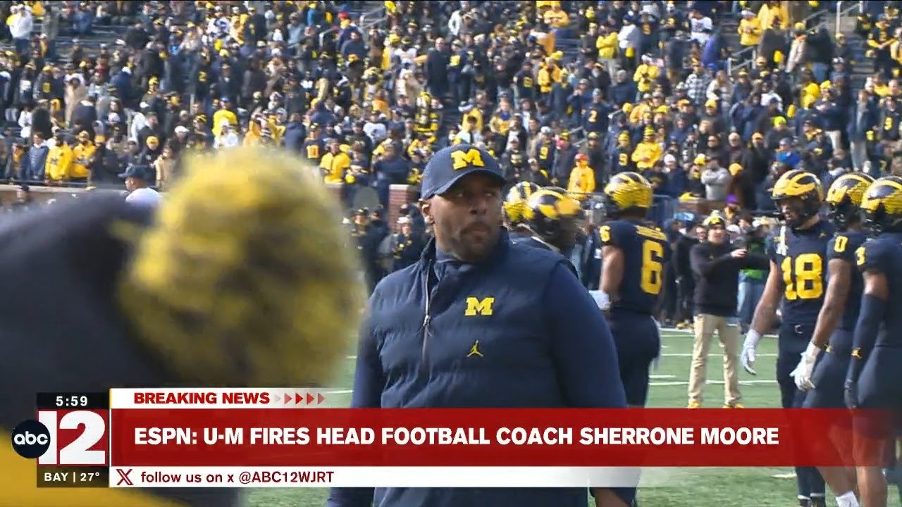 University of Michigan fires football coach Sherrone Moore - YouTube