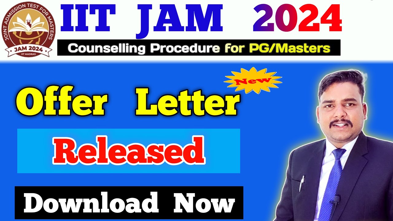 Offer Letter Released 🔥 IIT JAM 2024 offer letter 2024 #iitofferlatter ...
