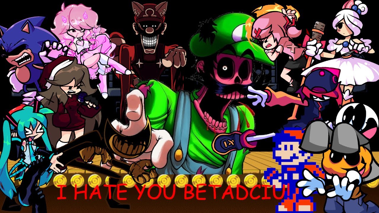I hate you v2 Betadciu! (FNF Mario's Madness v2 Betadciu!) - YouTube