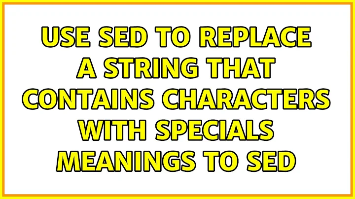 Solved Use Sed To Replace A String That Contains 9to5Answer solved-use-sed-to-replace-a-string-that-contains-9to5answer
